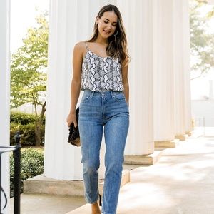 Amazon | Tops | The Drop Python Printed Cami | Poshmark